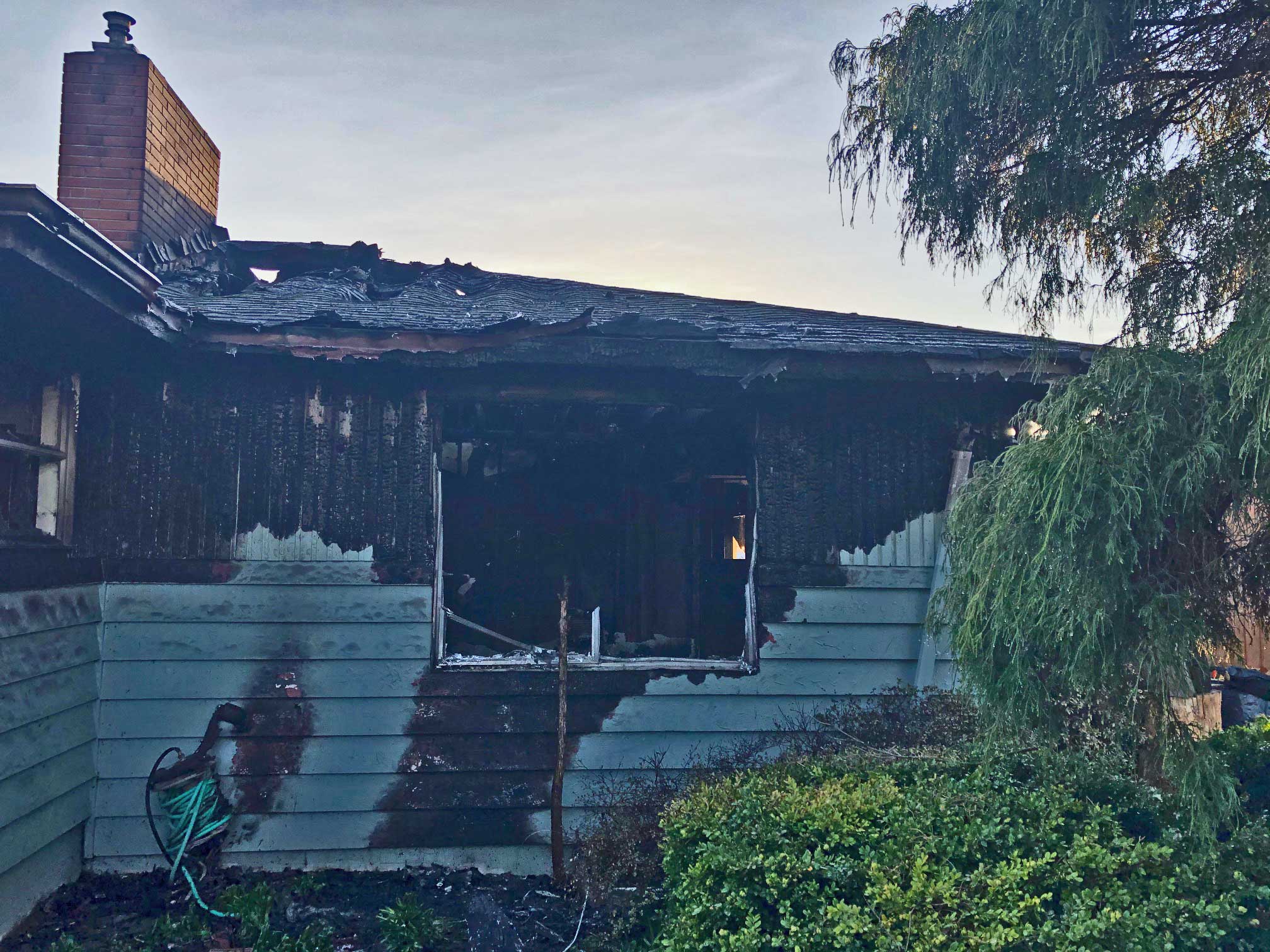 Firefighters fall through floor of house fire on Kent's east hill ...