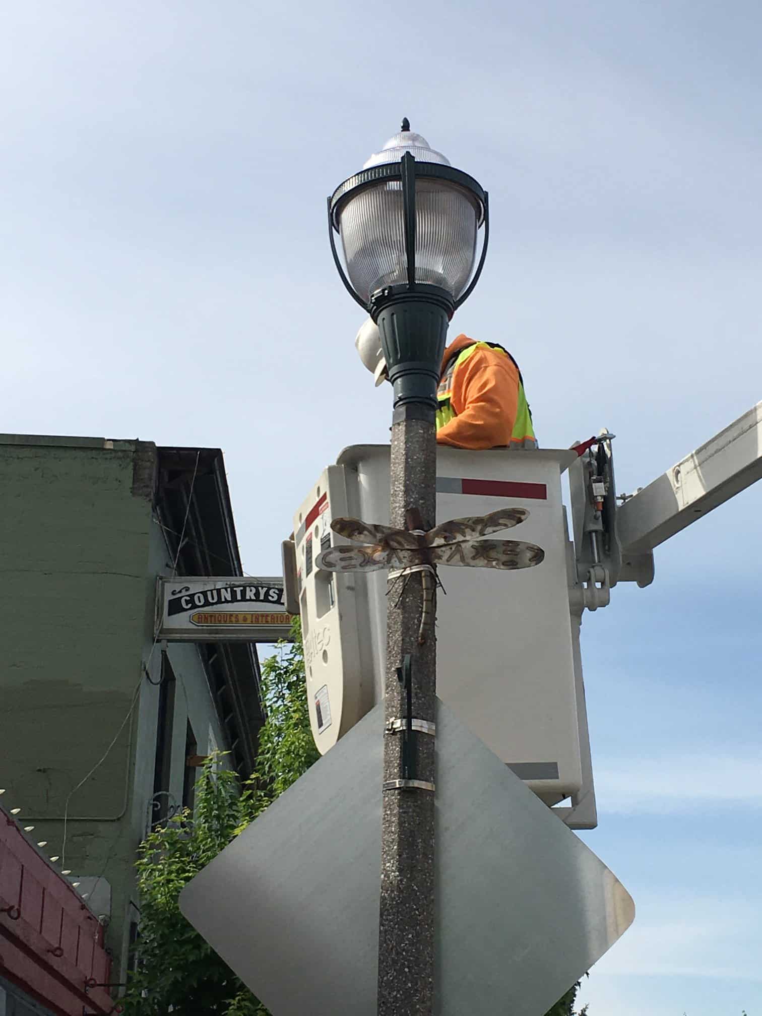 Bright new street lights installed on First Avenue South between Titus ...