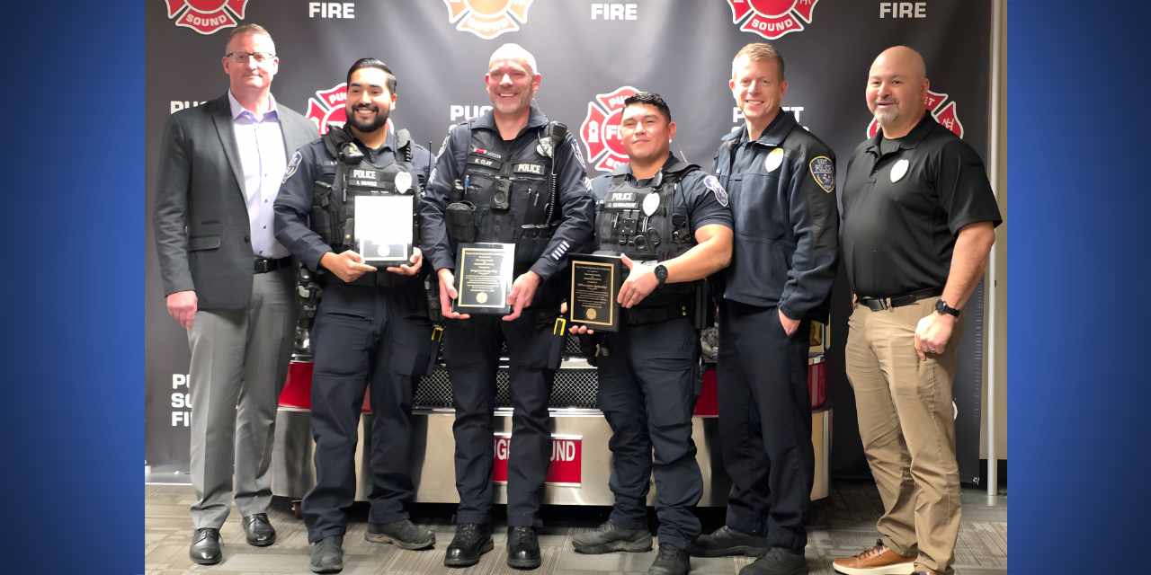 Three Kent Police officers honored for rescuing woman from burning home ...